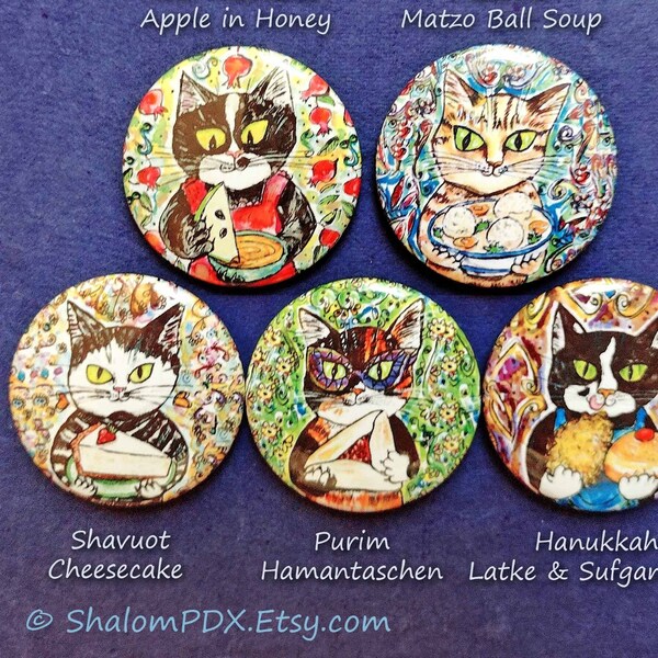 Cat Jewish Magnet - Etsy