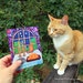Shabbat Shalom Cat Art Cards, Judaica Note Cards - Etsy