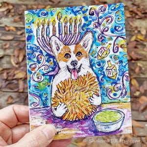 Happy Hanukkah Cards, Jewish Corgi Dog, Funny Humorous Chanukah ...
