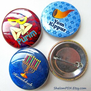 Jewish Holidays Calendar 1.5" Magnet Set, Pinback Buttons, Passover ...