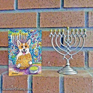 Happy Hanukkah Cards, Jewish Corgi Dog, Funny Humorous Chanukah ...