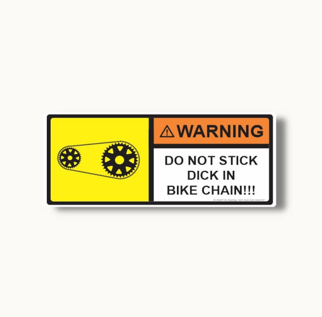 Warning - Don't Stick Dick Decal 001 - Etsy