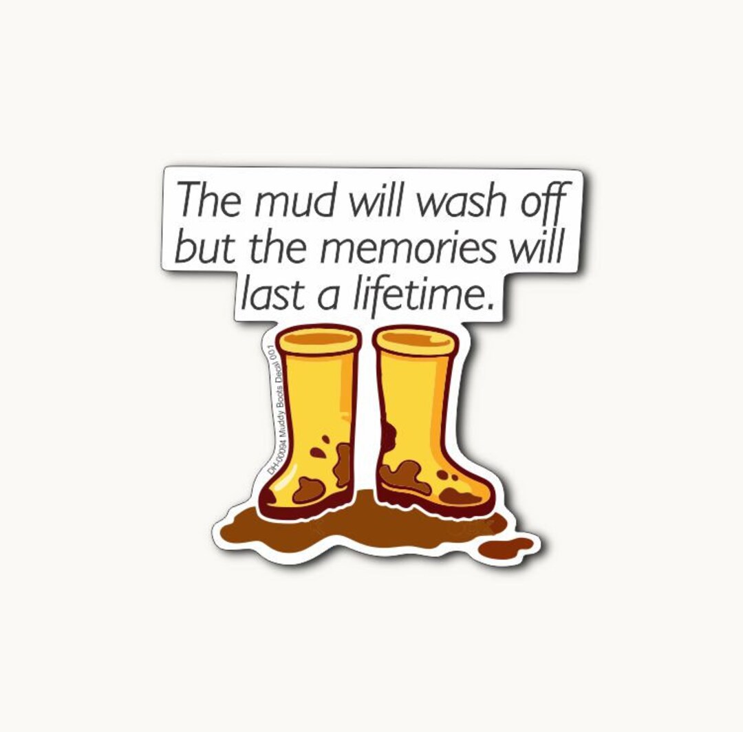 Muddy Boots Decal - Etsy