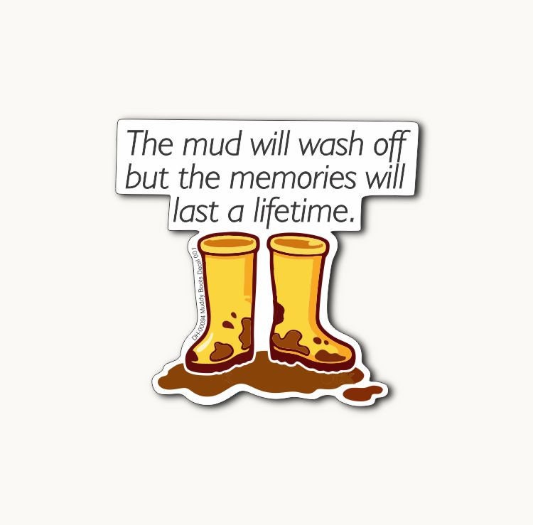 Muddy Boots Decal - Etsy