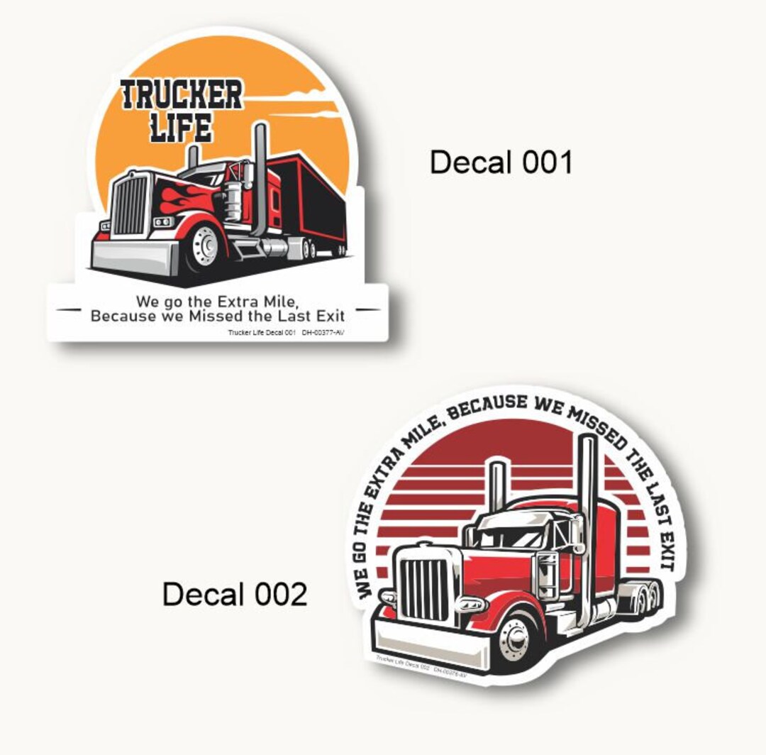Trucker Life Decals - Etsy