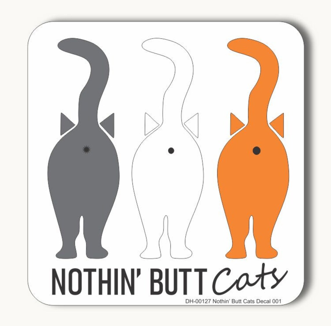 Nothin' Butt Cats Decal 001 - Etsy
