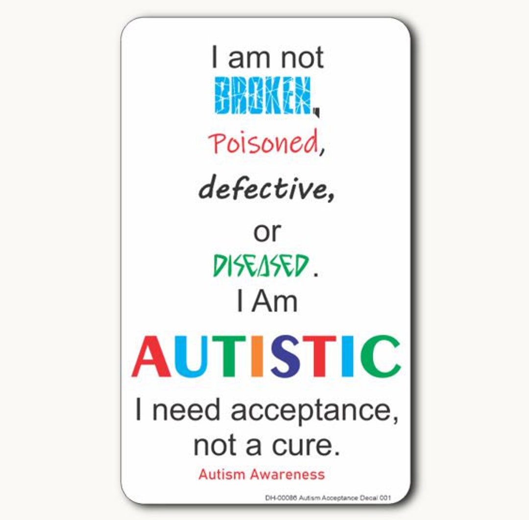 Calcomanía de aceptación del autismo - Etsy México