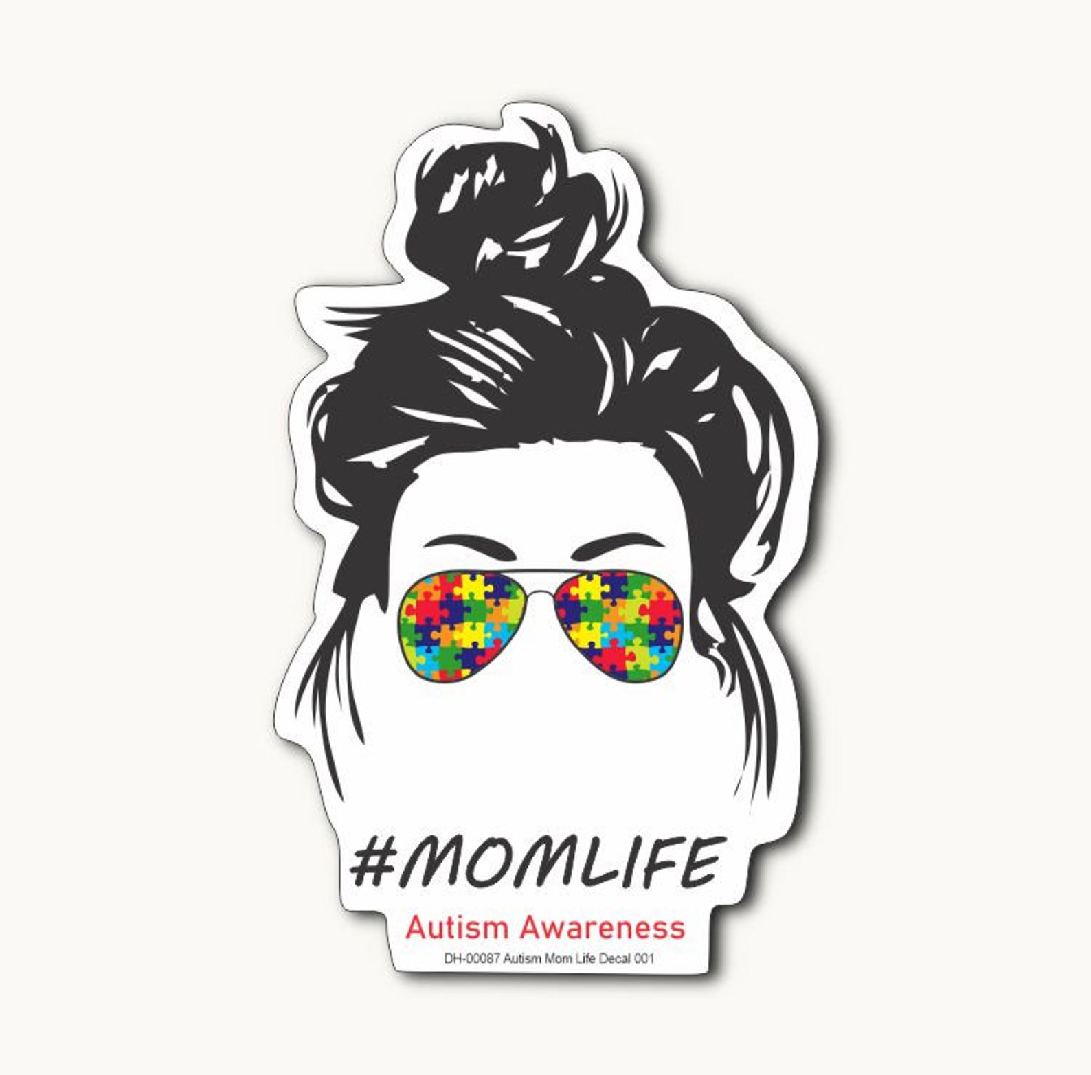 Autism Mom Life Decal - Etsy