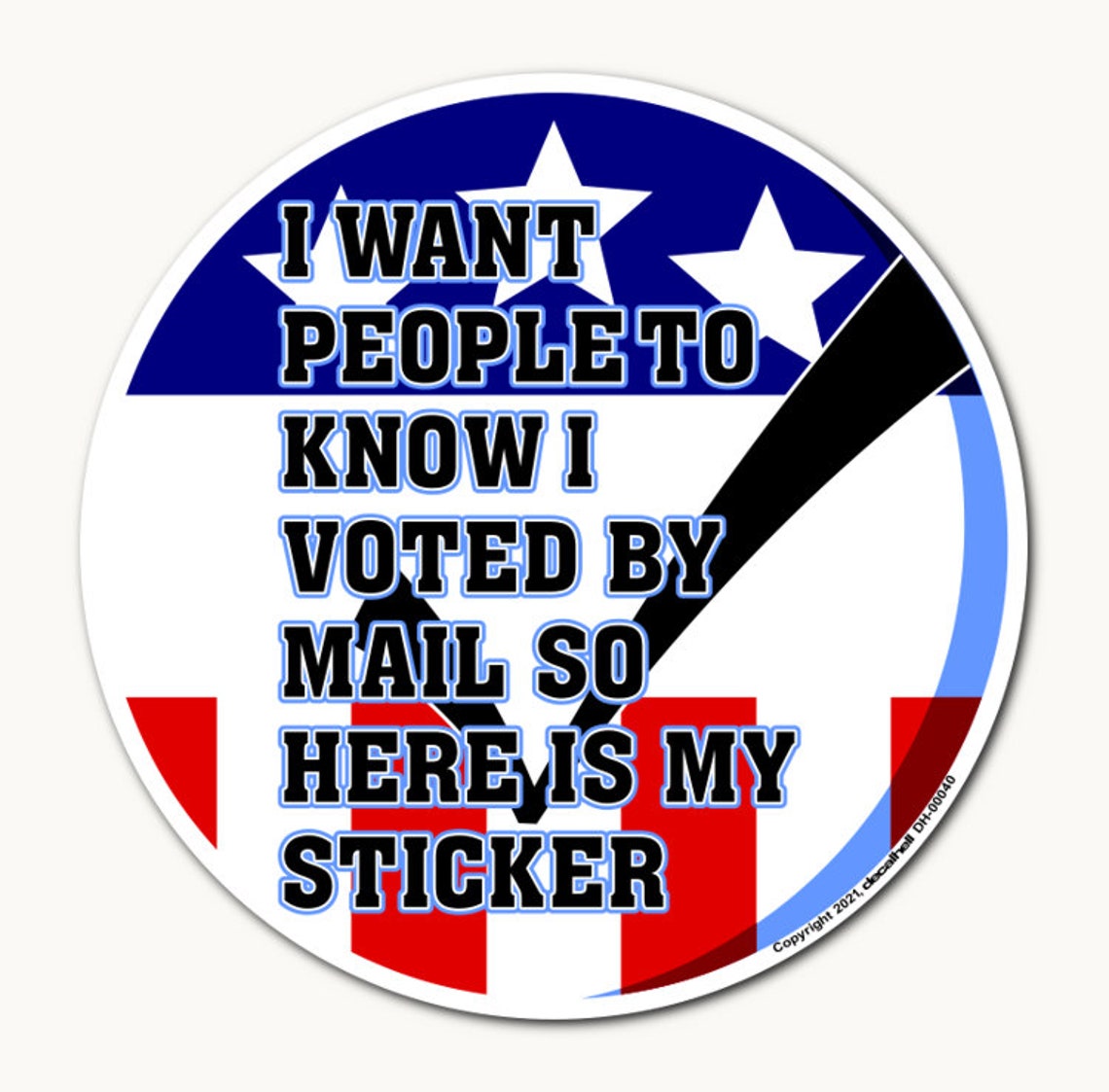 I Voted by Mail Decal - Etsy