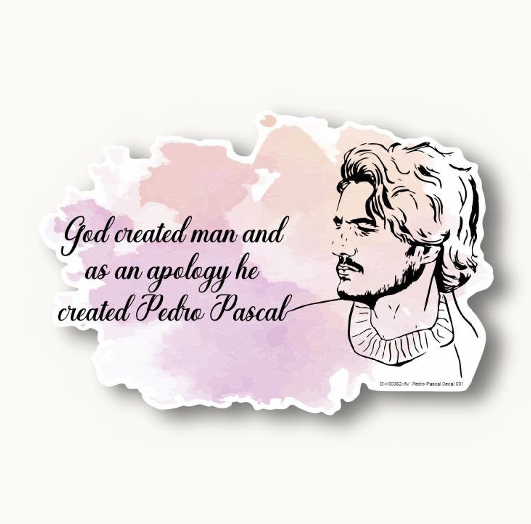 Pedro Pascal Decal 001 - Etsy