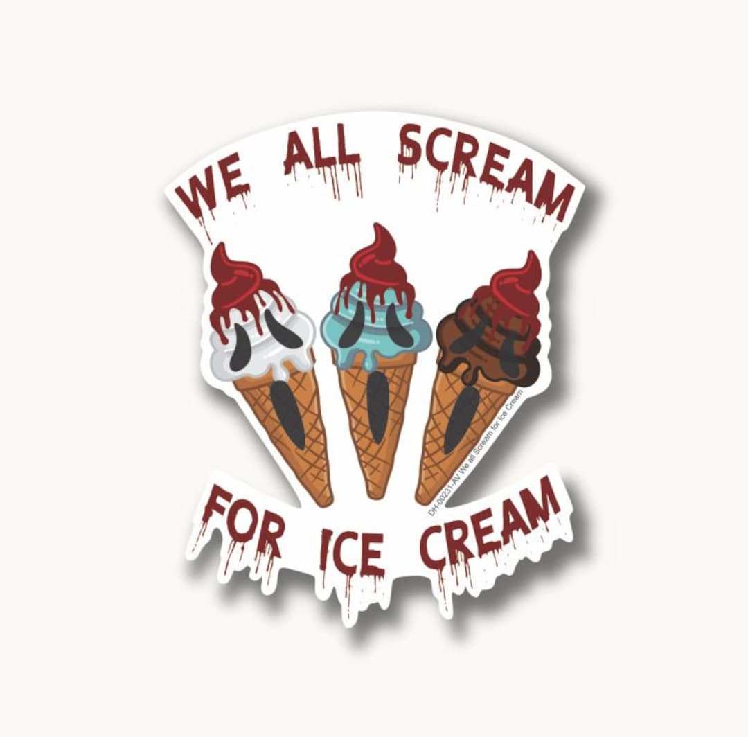 We All Scream for Ice Cream Decal 001 - Etsy