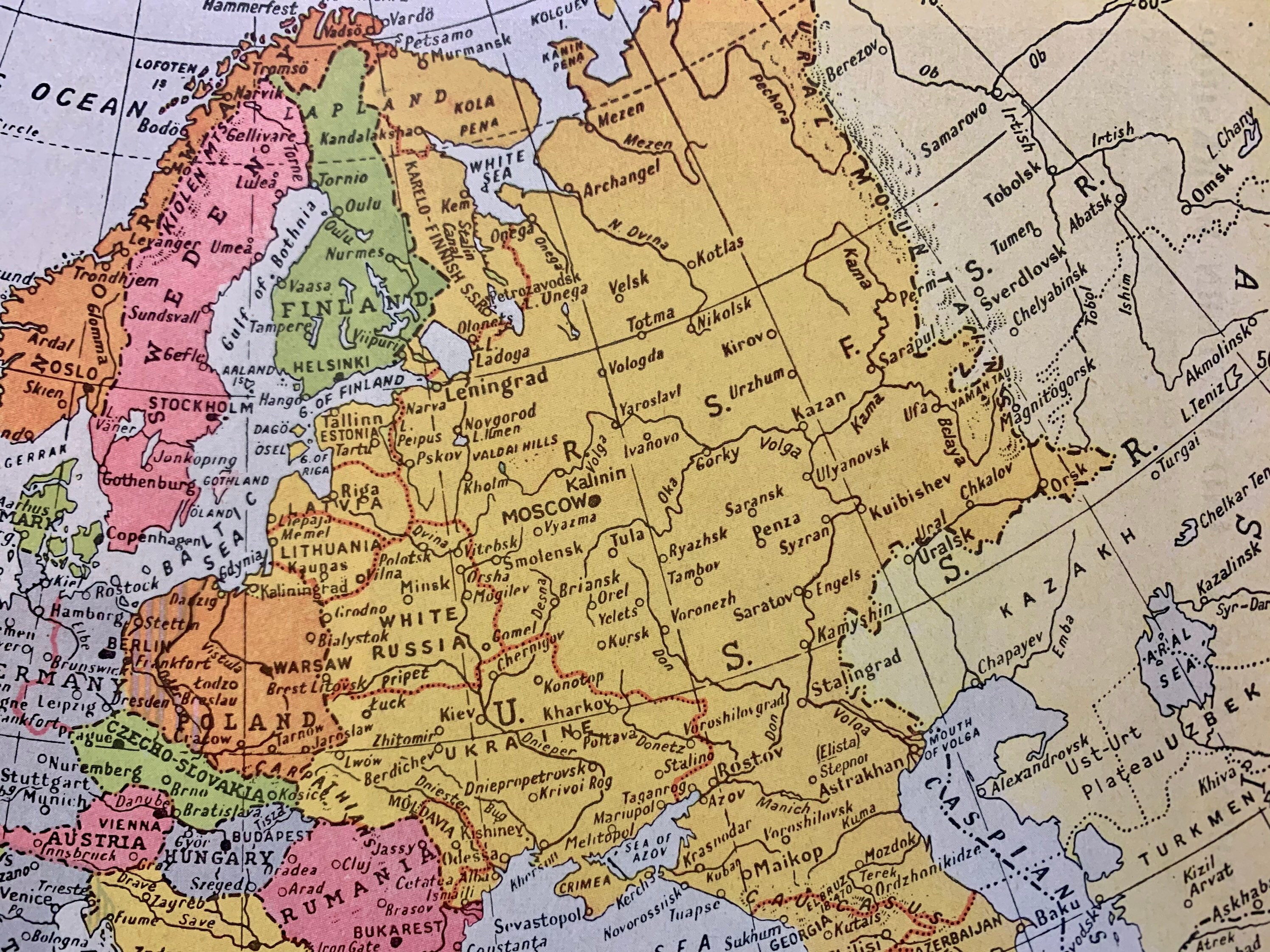 Map Of Europe In 1950 - Map