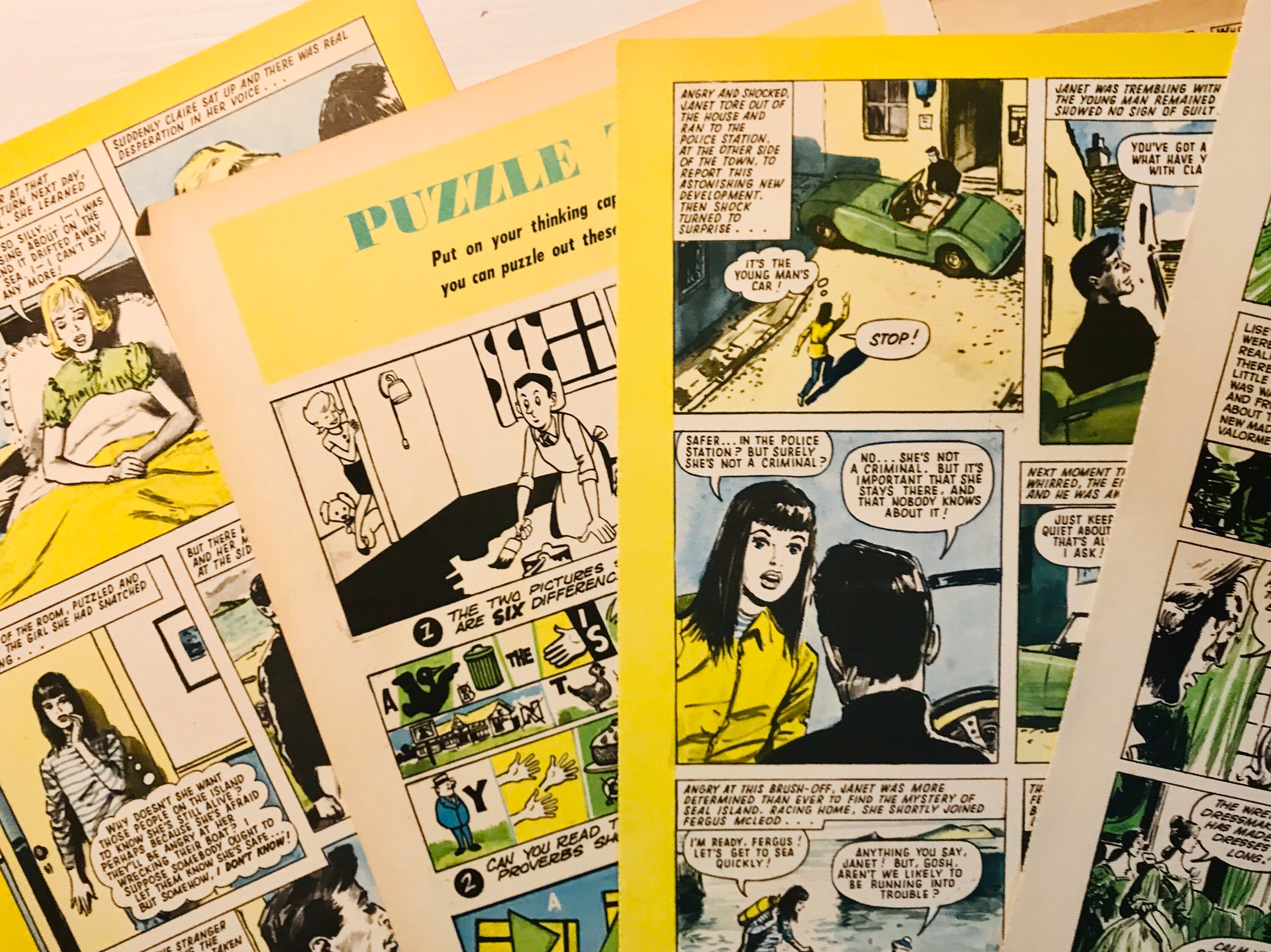 Vintage Comic Pages Ephemera Pack Junk Journal Kit - Etsy