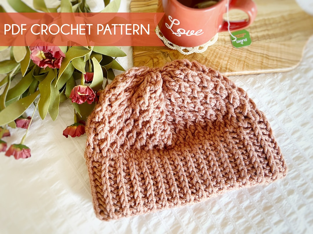 Held Beanie Crochet Pattern - Adult Sizes | PDF Pattern | Intermediate ...