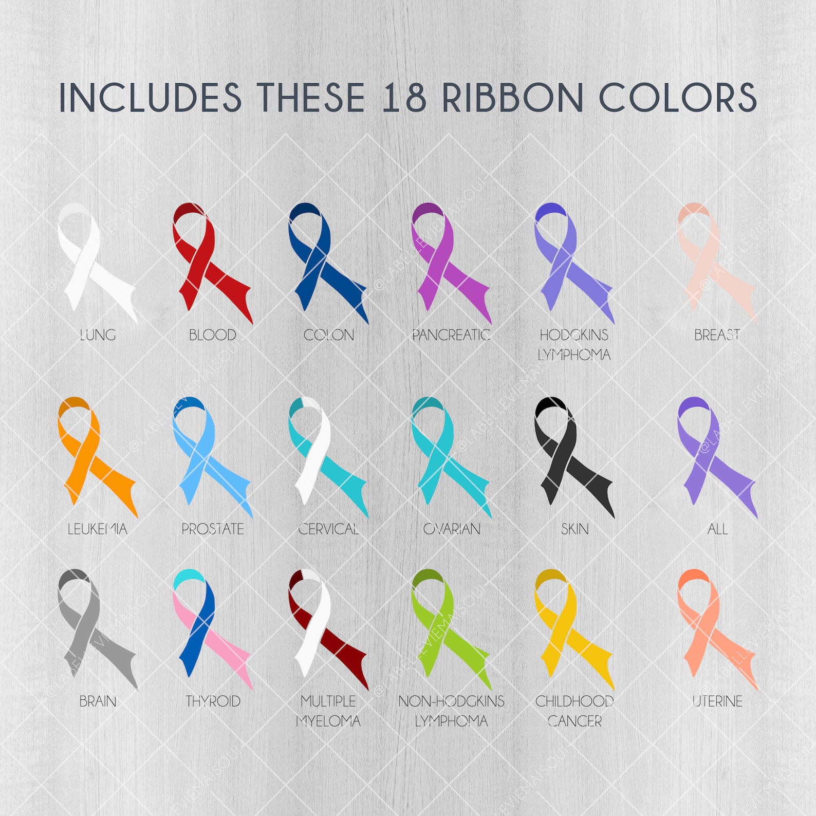 No One Fights Alone Cancer Awareness Ribbons ACS Fundraiser - Etsy