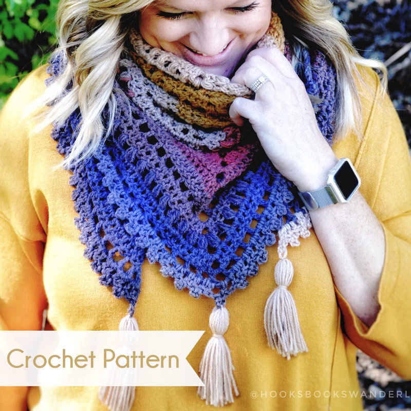 Triangle Mandala Scarf - Etsy UK
