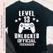 Level 13 Unlocked Official Teenager 13th Birthday Video Game SVG & PNG ...