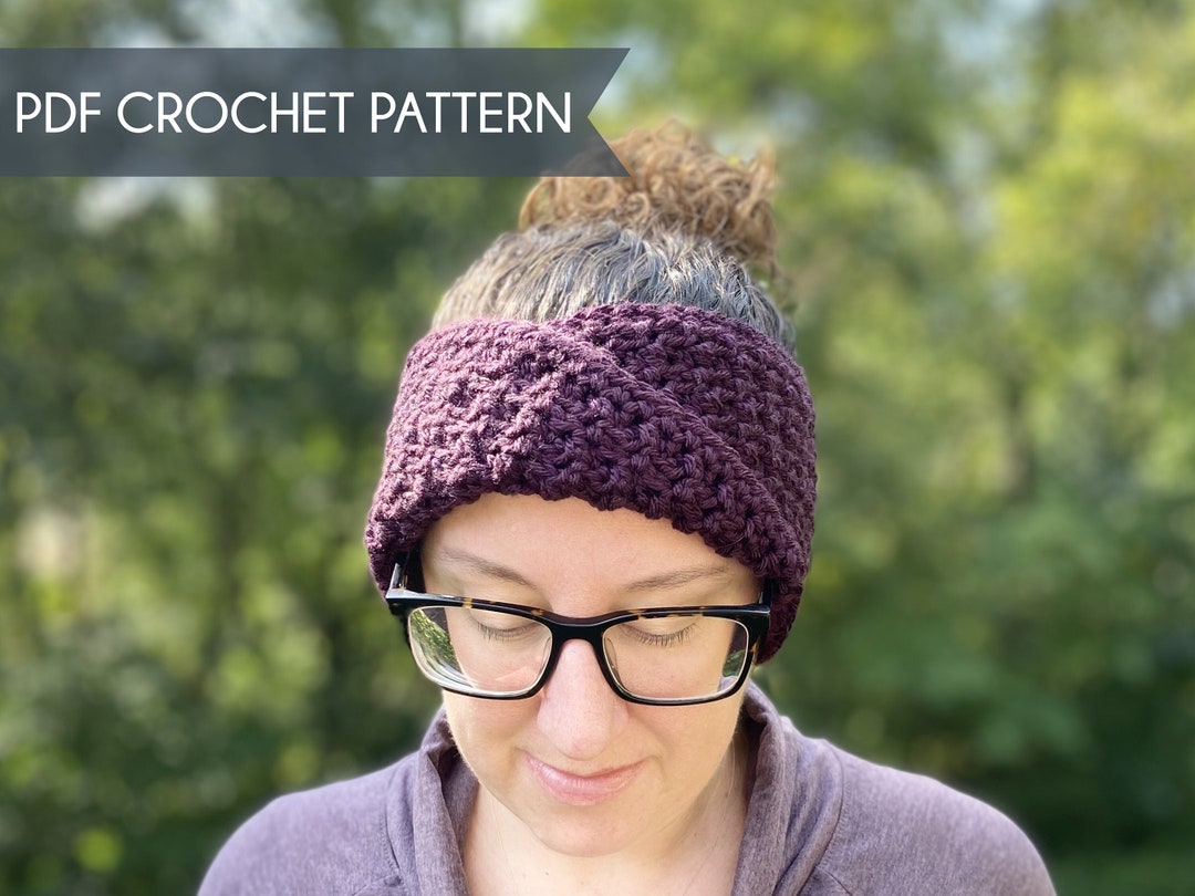 Edith Ear Warmer PDF Crochet Pattern | Headband | Beginner - Etsy