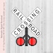 Train Rail Road Crossing Signal SVG & PNG Cut Files - Etsy