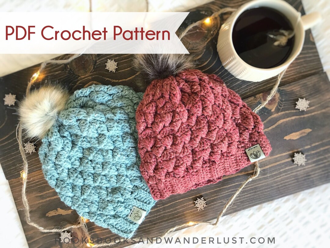Alpine Dreams Beanie + Bun Beanie Mod PDF Pattern, Intermediate Crochet ...