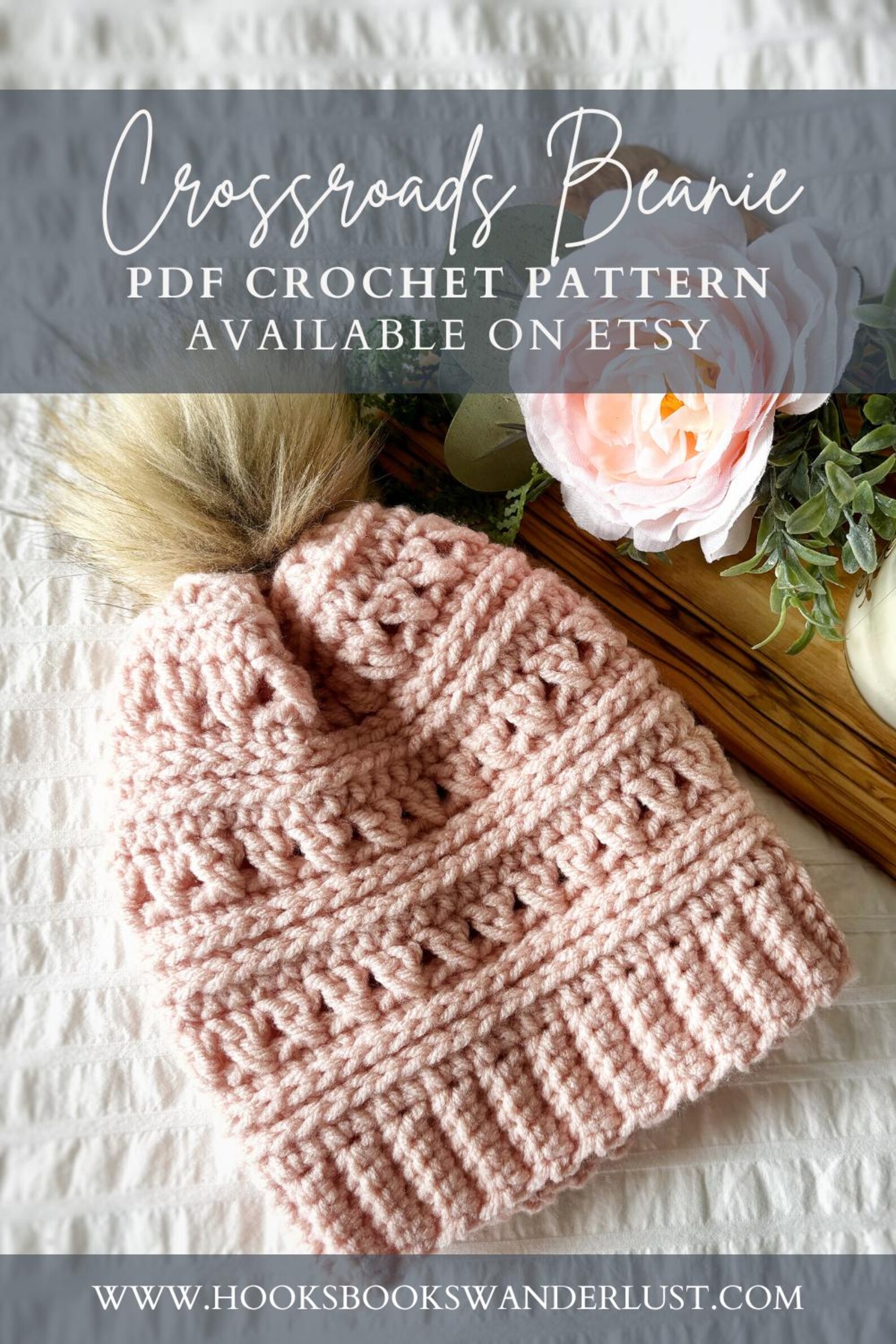 Crossroads Beanie Crochet Pattern - Adult Sizes | PDF Pattern ...