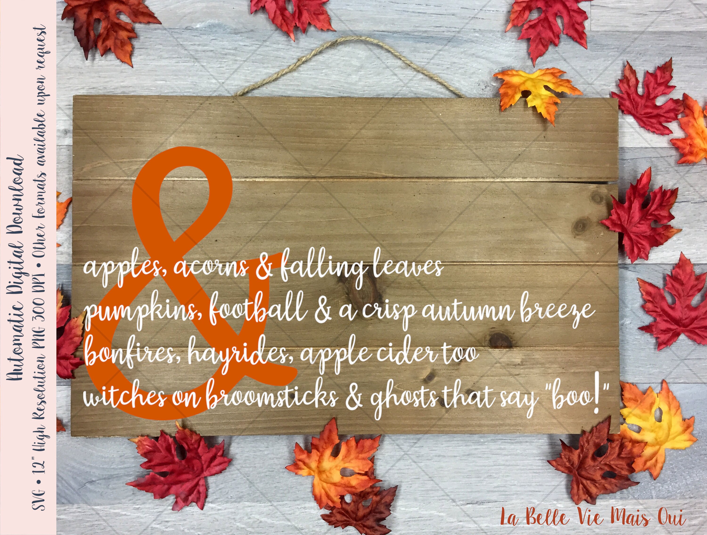 Fall Poem Farmhouse Sign SVG & PNG Cut File - Etsy