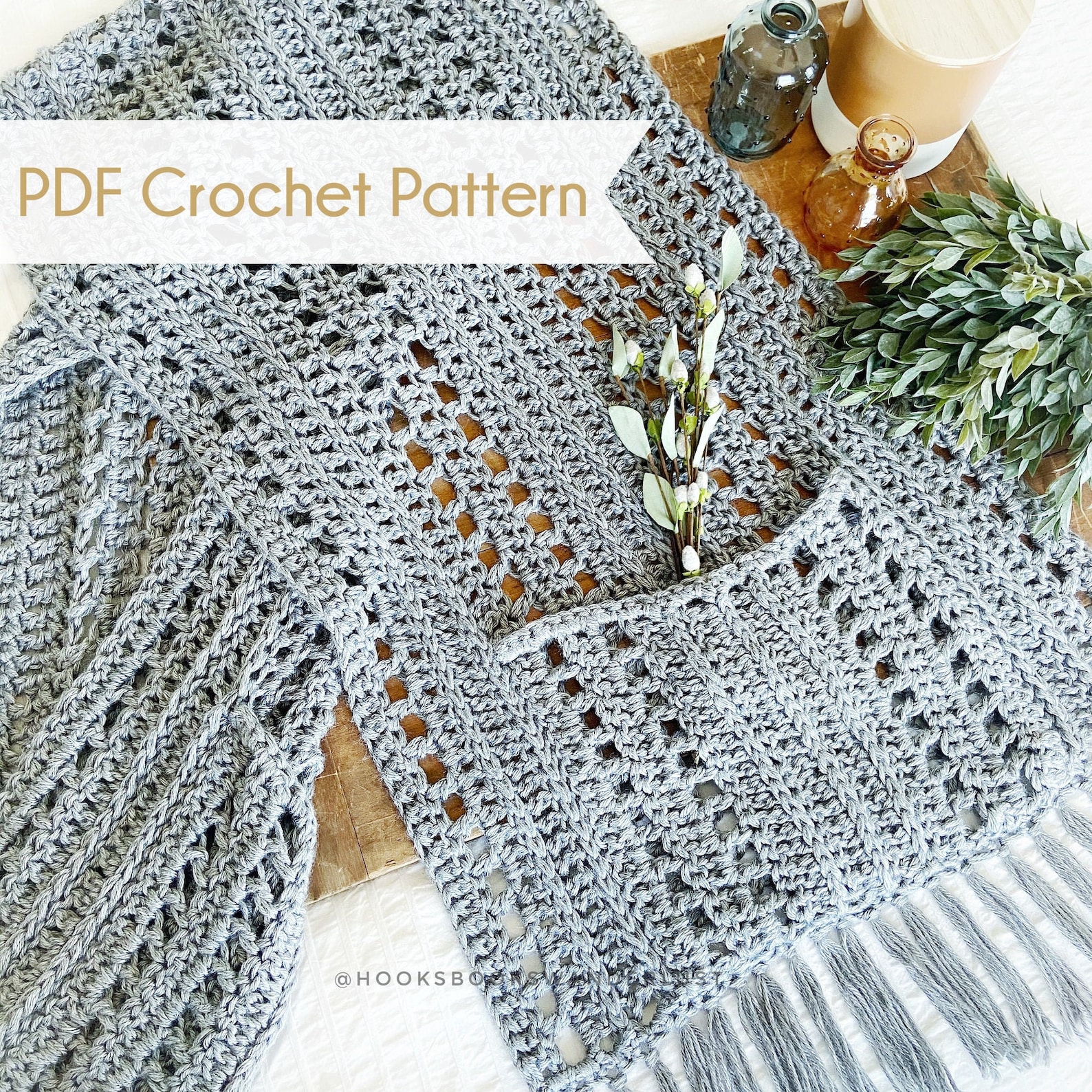 Cozy Fireside Wrap | Pocket Wrap | PDF Pattern Easy Crochet Advanced ...