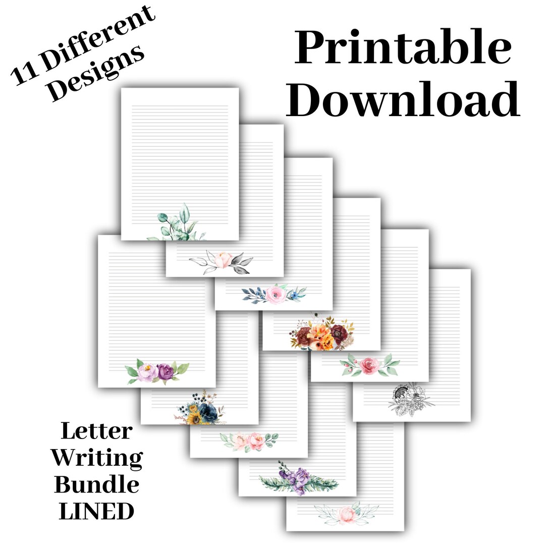 JW Printable Letter Writing Stationery - Mix Simple Letter Writing ...