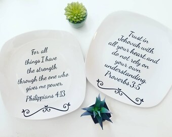 Scripture Plate | Etsy