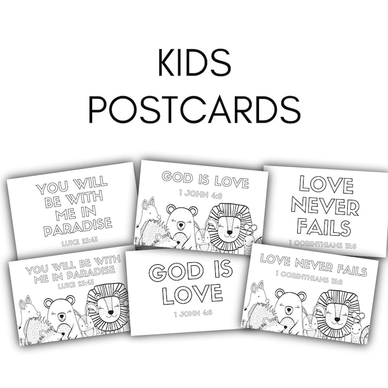 Kids Postcard - Etsy