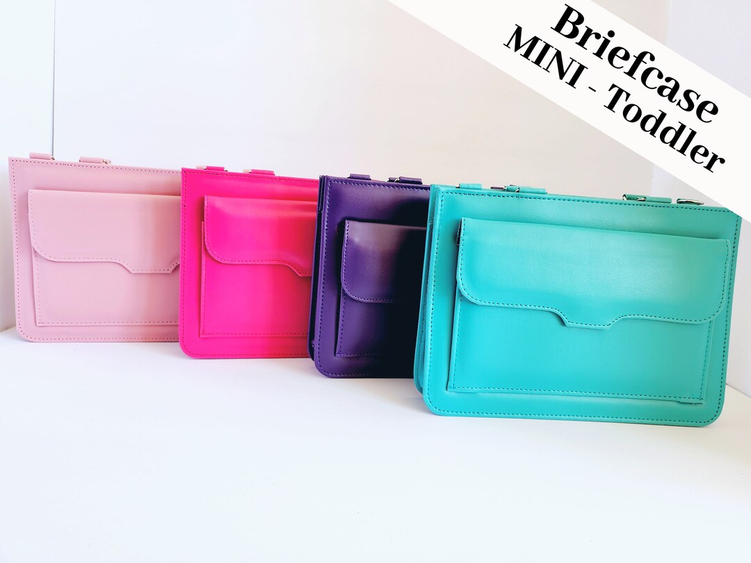 Personalized MINI Toddler Kids Ministry Briefcase - Faux Leather - JW ...