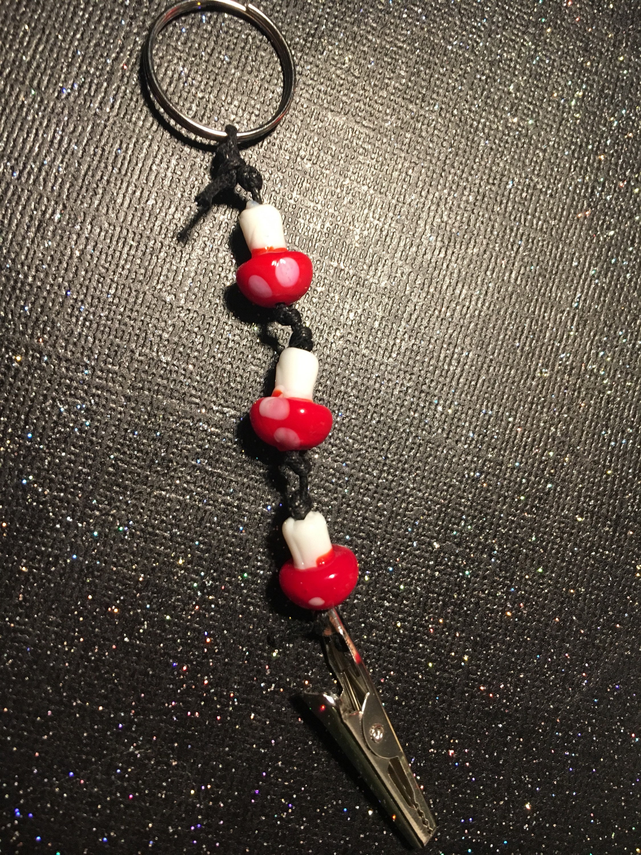Mushroom keychain roach clip /roach clip / key chain / | Etsy
