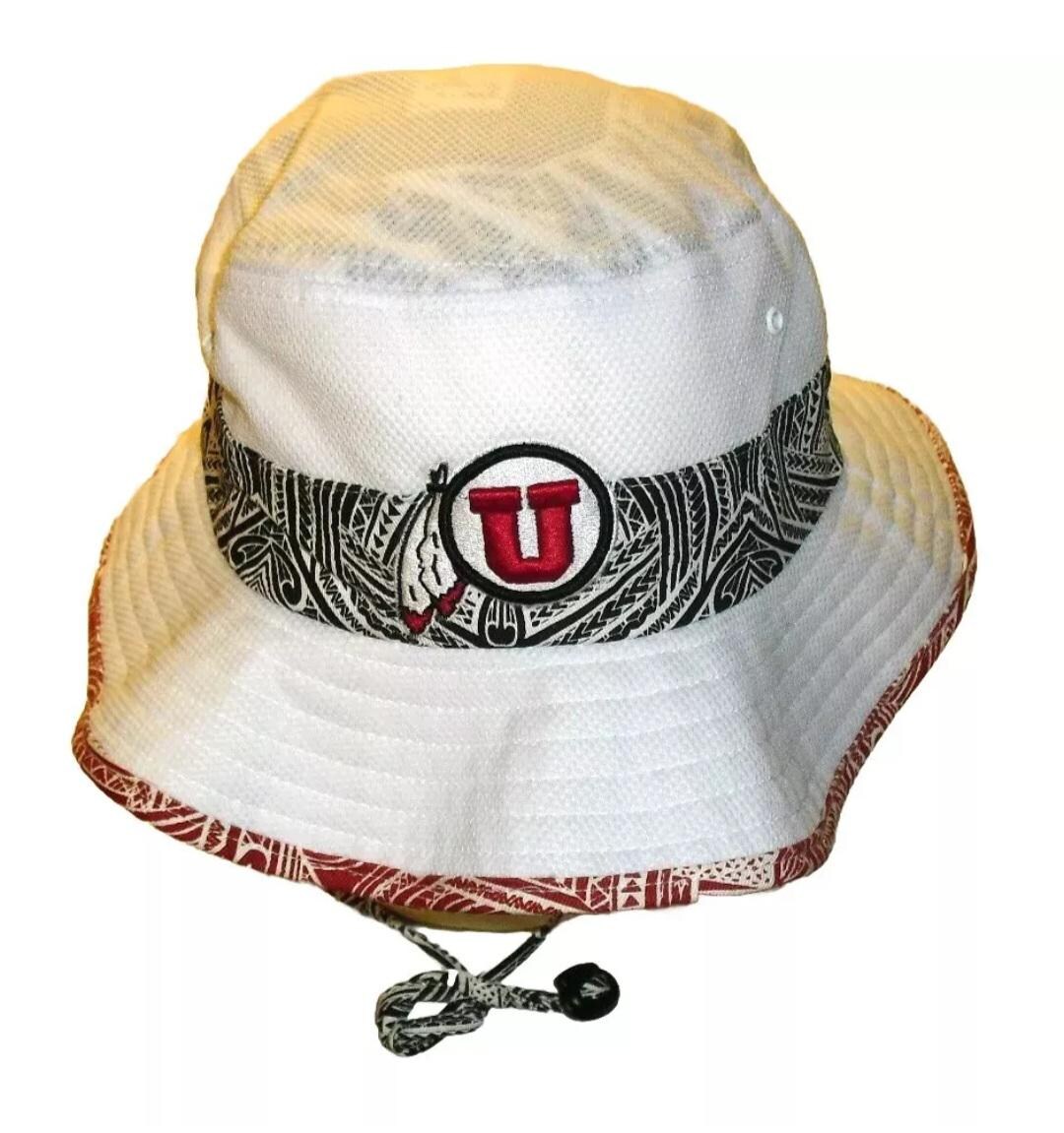 Utah Utes Mens White Bucket Hat Cap Sz. Large/xl New Ncaa - Etsy