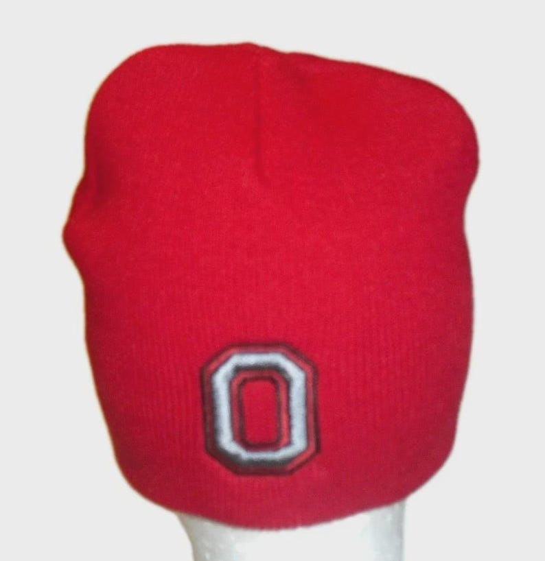 Ohio State Buckeyes Brutus Logo Mens Adult Red Winter Hat Beanie Cap ...