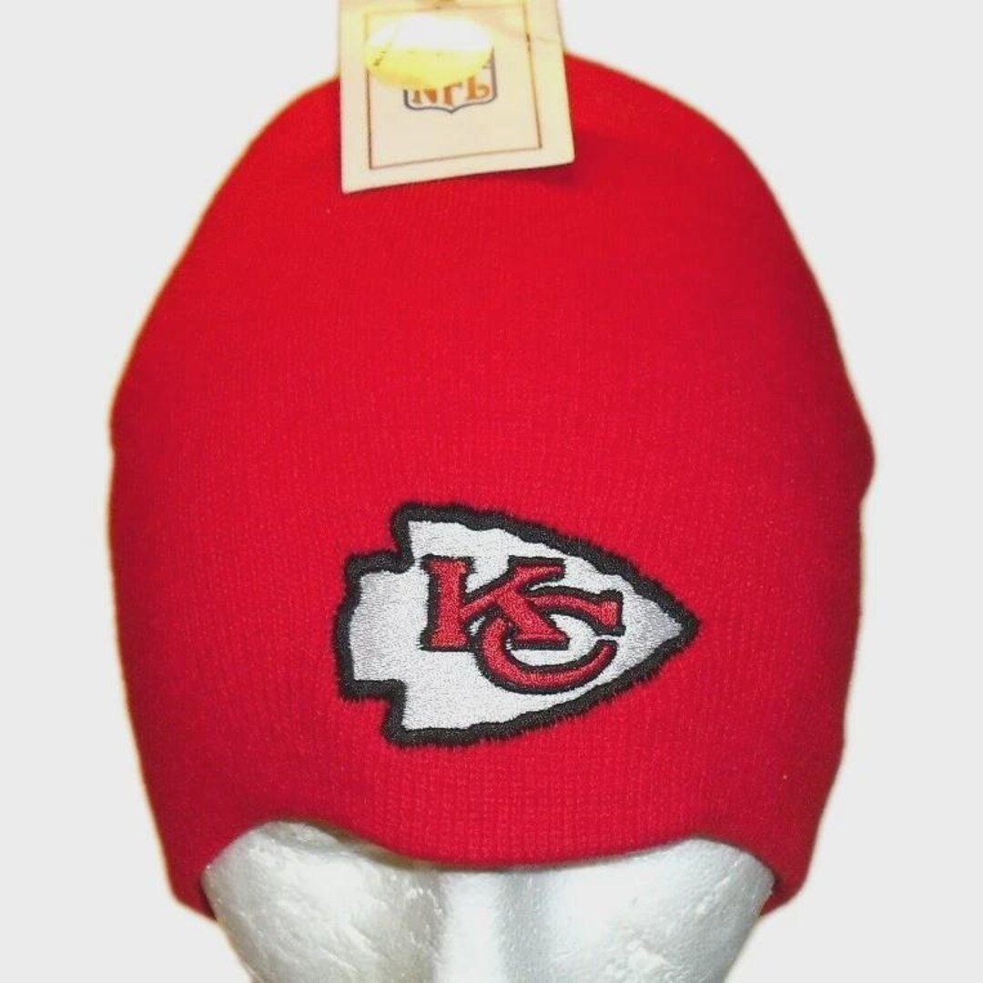 Kansas City Chiefs Mens Adult Red Beanie Winter Hat Cap New Tags Nfl - Etsy