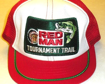 Red Man Chewing Tobacco Vintage Style Trucker Hat Classic Cap Snapback ...