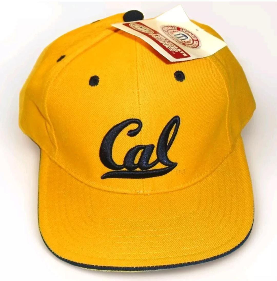 Cal California Bears Vintage 90s American Needle Mens Yellow Snapback ...