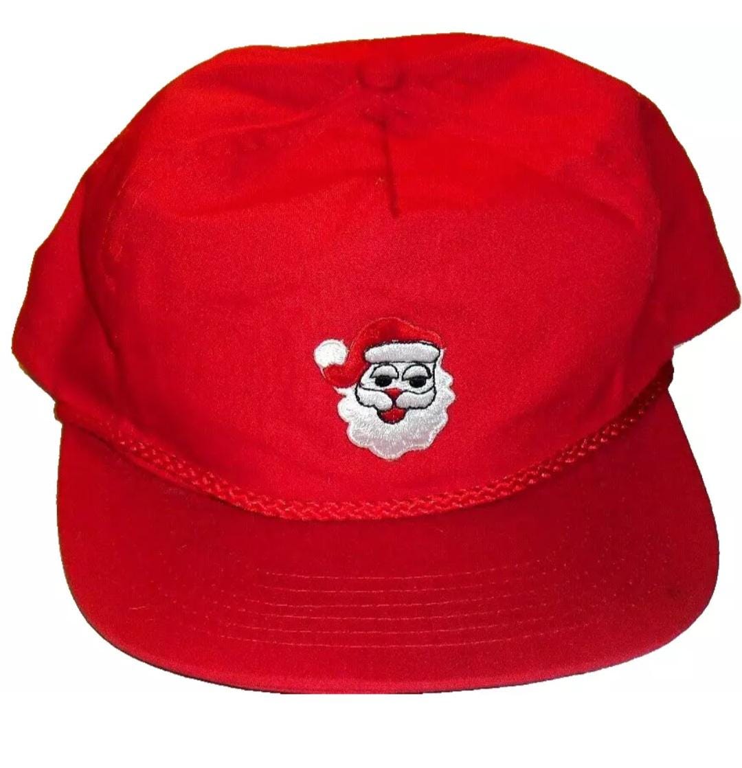 Santa Claus 90s Vintage Snapback Hat Christmas Holidays New All Red - Etsy