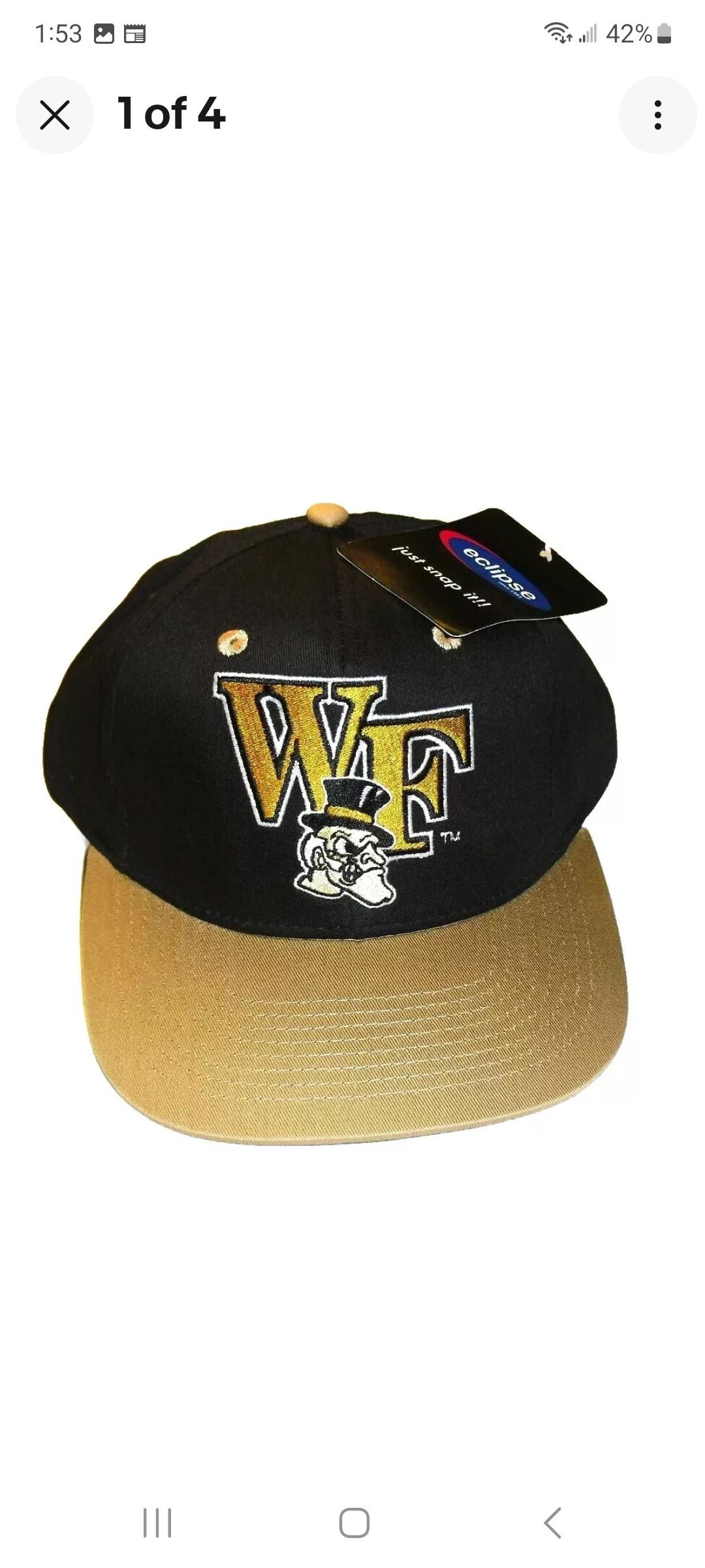 Wake Forest Demon Deacons University Eclipse Mens Snapback Hat Cap New ...