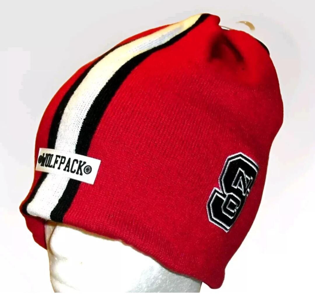 NC State Wolfpack Zephyr Mens Helmet Style Adult Beanie Winter Hat Cap ...