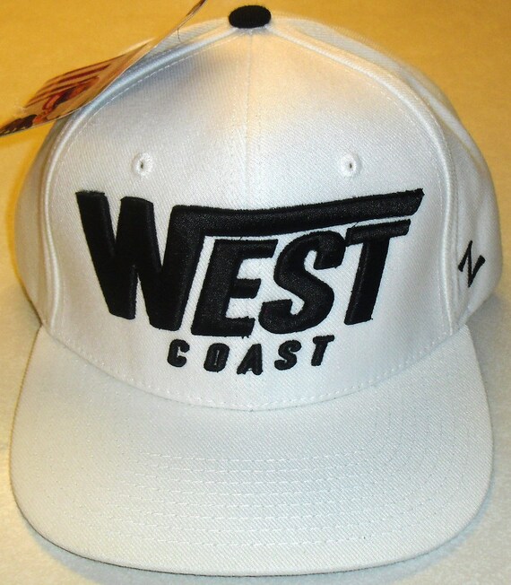 West Coast Logo Zephyr White Mens Adjustable Strapbac… - Gem
