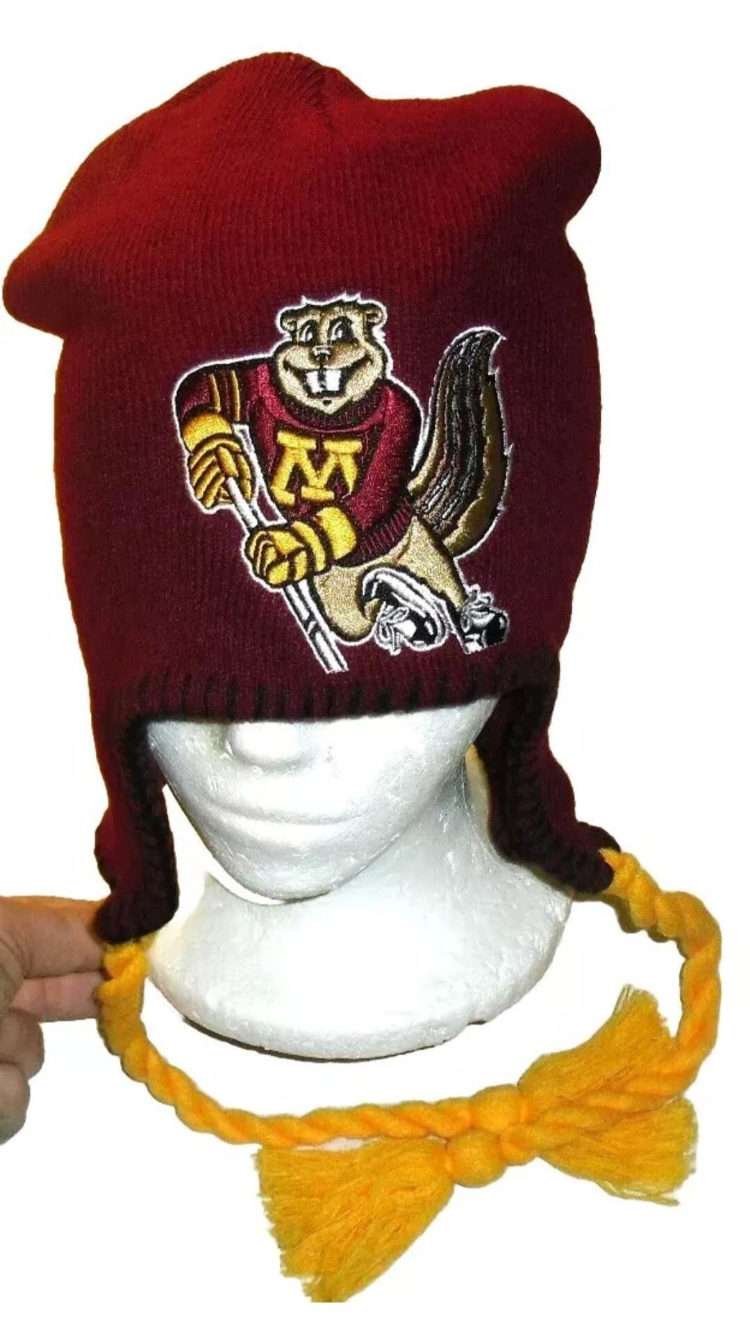 Minnesota Gophers University Hockey Mens Adult Zephyr Beanie Winter Hat ...