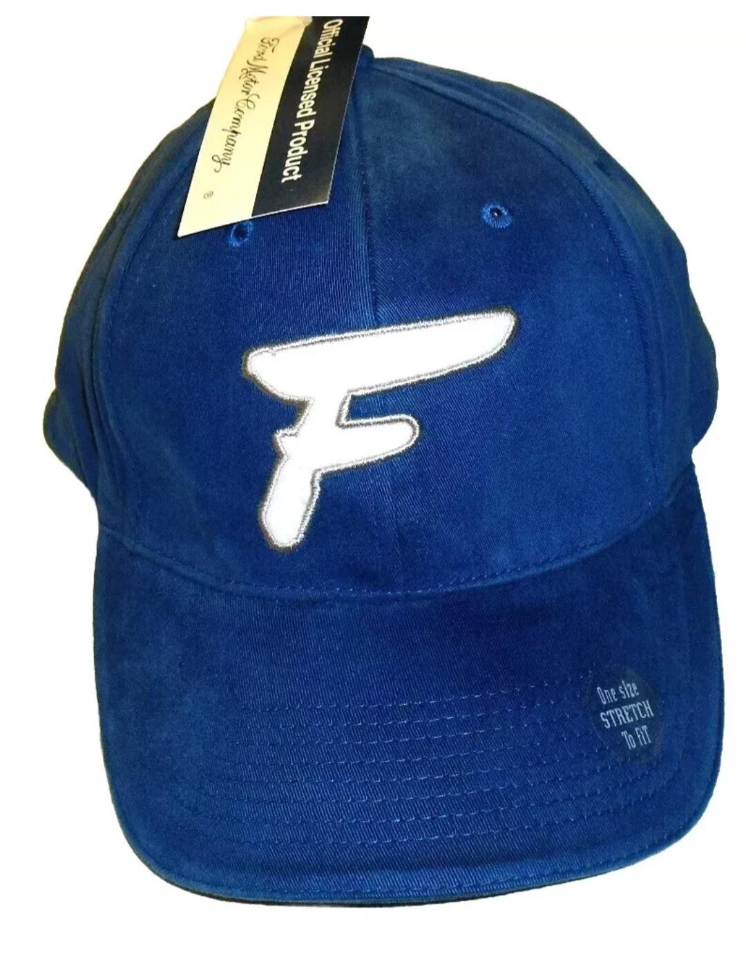 Ford Racing F Logo Mens Stretch Fit One Fit Hat New Blue White Logo - Etsy