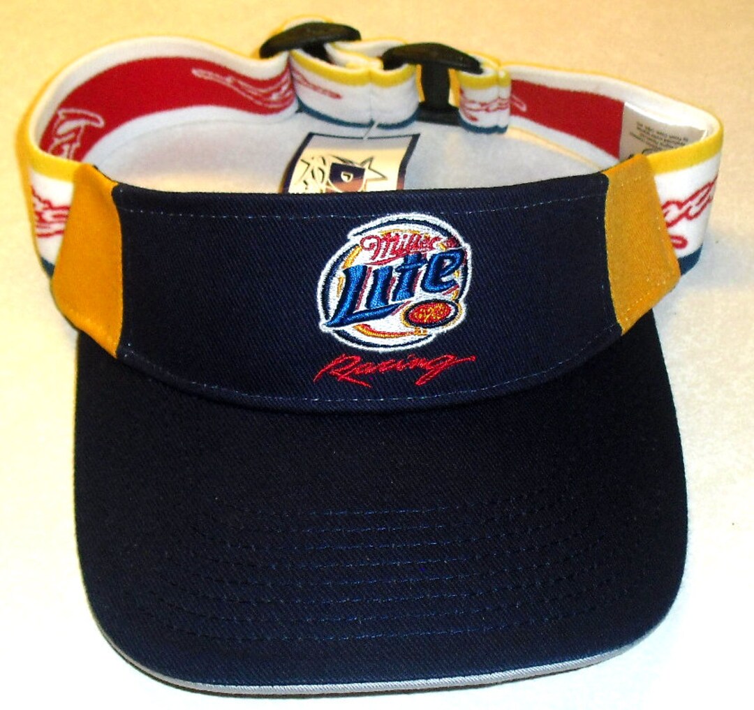Miller Lite Beer Racing Mens Vintage 90s Original Visor Hat - Etsy