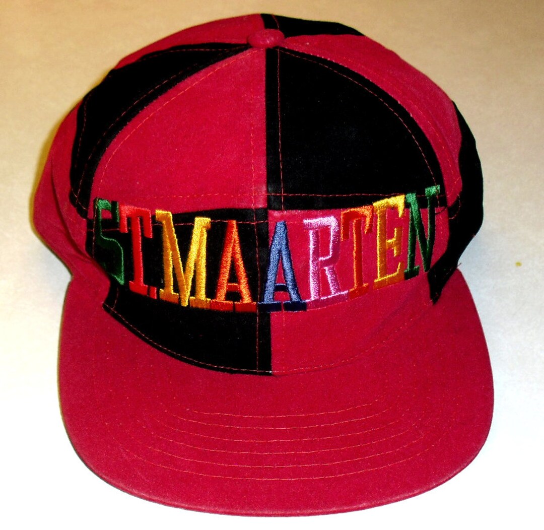 St. Maarten Beach Island Mens Vintage Original 90s Snapback Hat New - Etsy