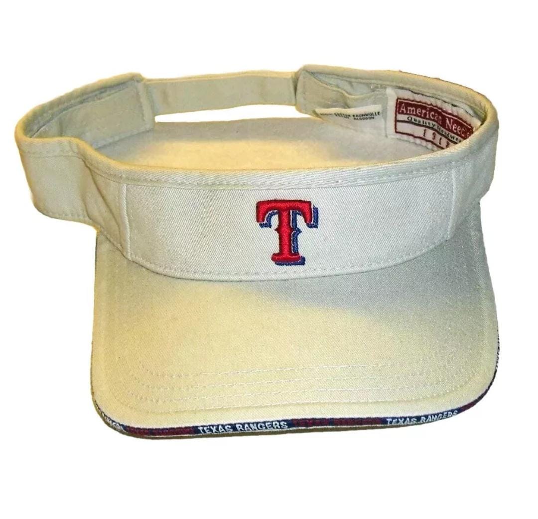 Texas Rangers American Needle Mens Adult Visor Hat Cap T Logo New Mlb ...