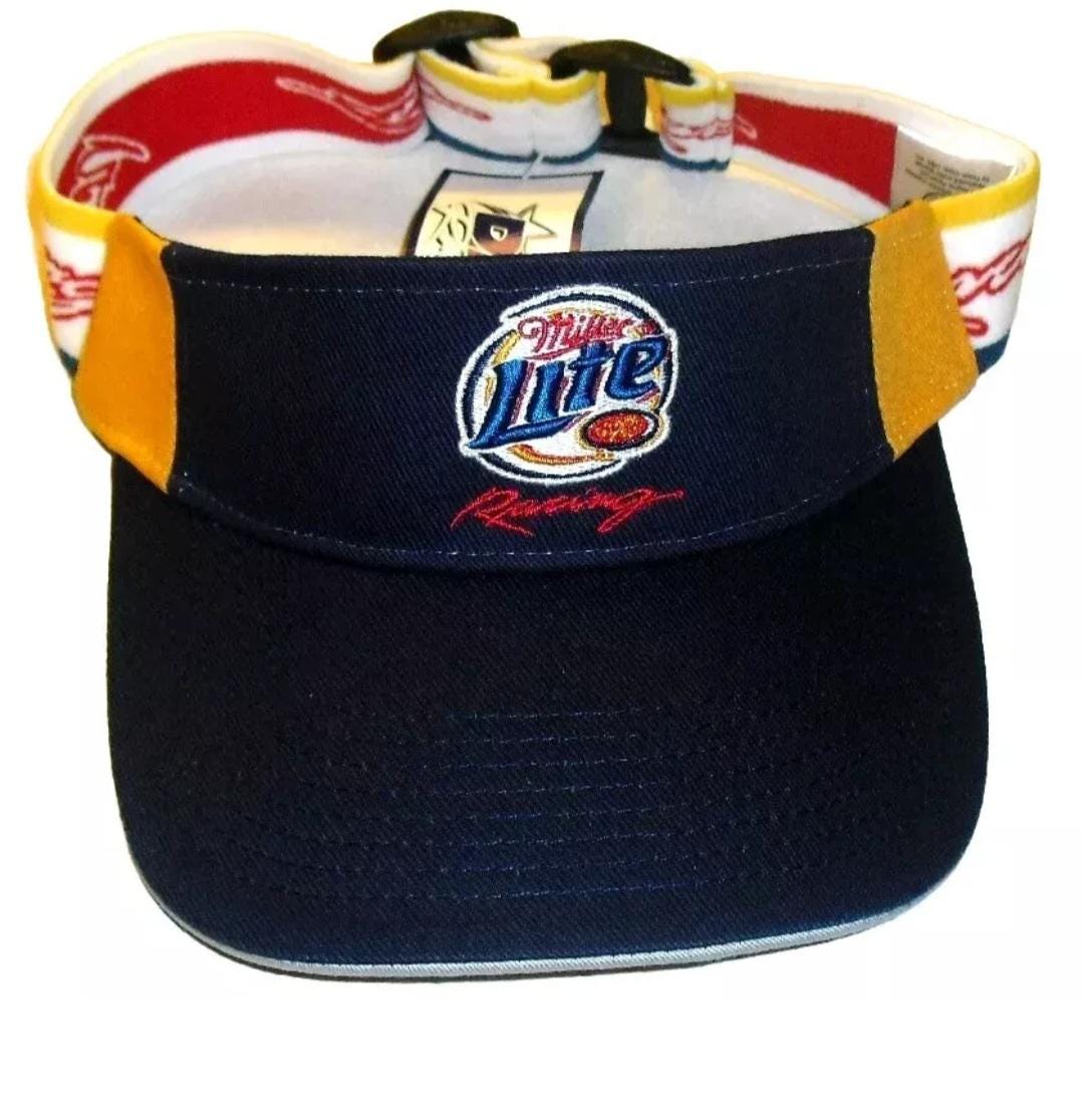 Miller Lite Beer Racing Mens Vintage 90s Original Visor Hat Nascar New ...