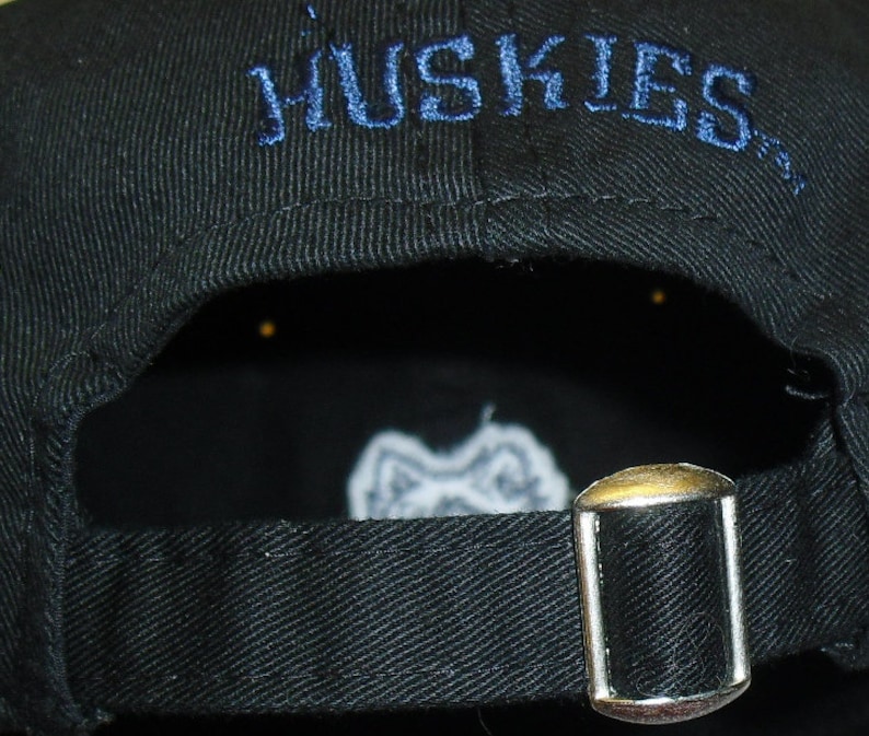 Uconn Huskies Adjustable All Black Adult Strapback Hat Dad Hat Style ...