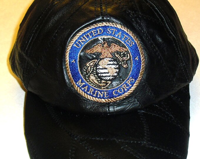 USMC United States Marine Corps Marines Mens Leather Vintage 90s ...