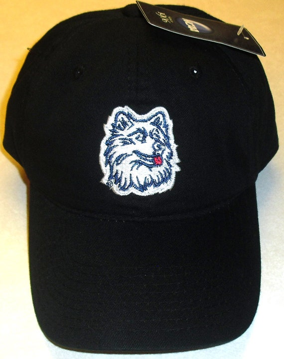 Uconn Huskies Adjustable All Black Adult Strapback Hat Dad Hat - Etsy